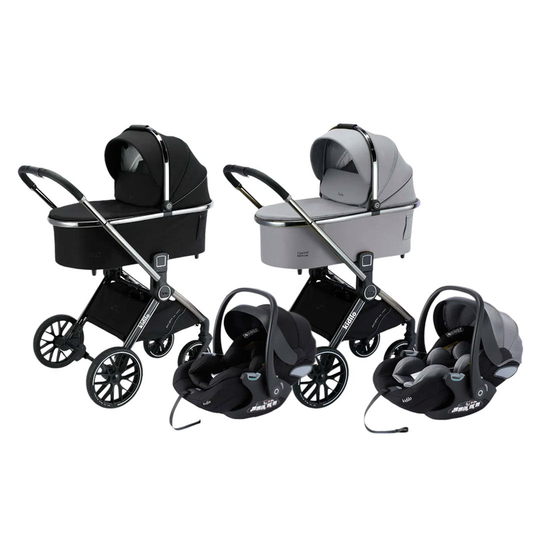 Coche moisés y paseador 3 en 1 plegable compacto - Kidilo – cocco & lolo